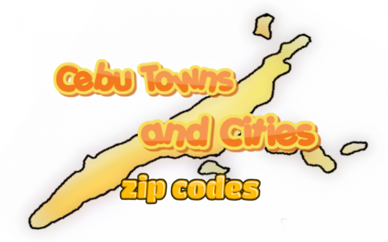 Cebu City and Cebu Provinces Zip Codes - Laruy-laruy Sa Sugbo